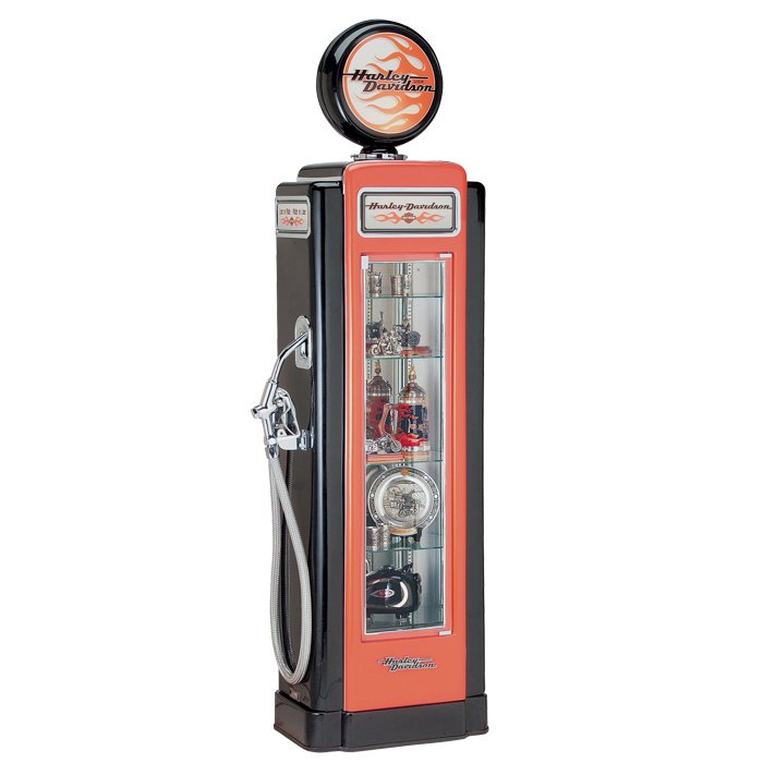 Harley-Davidson Gas Pump Display Cabinet - Super Premium