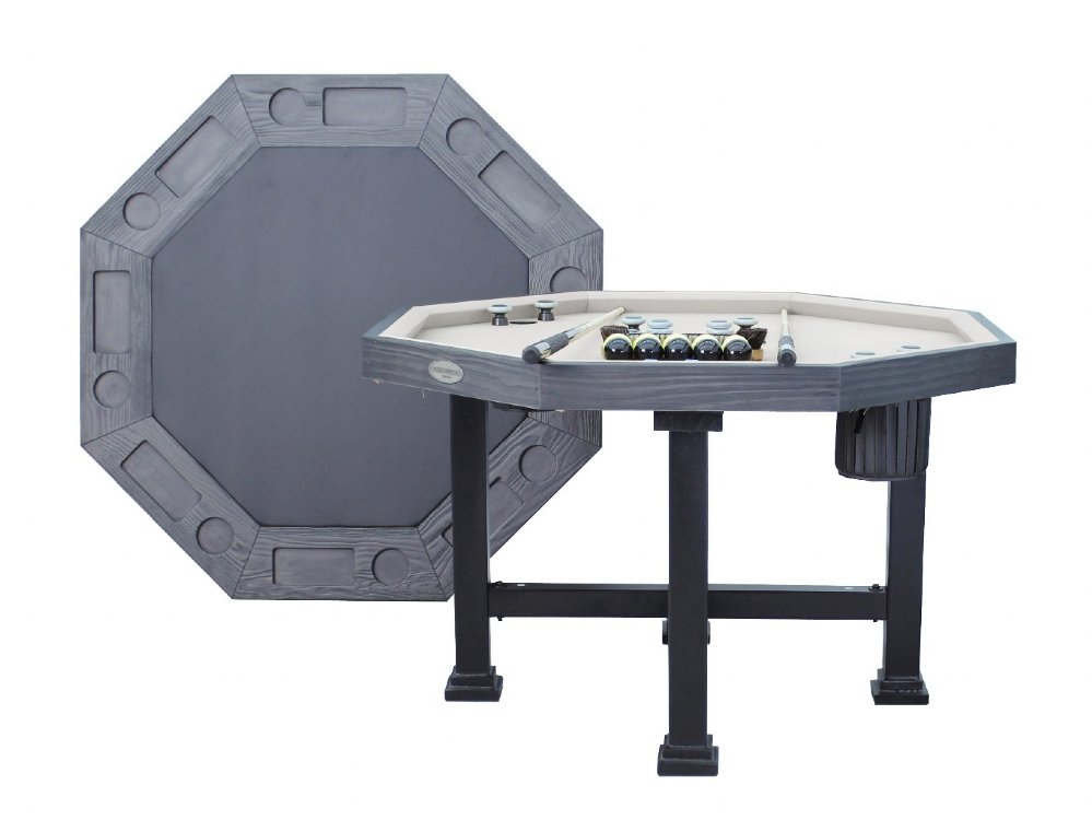 3 in 1 Table - Octagon 48 Table with Slate Bumper Pool, Poker and ...