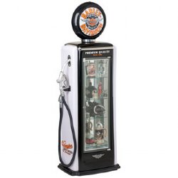 Harley-Davidson Gas Pump Display Case - Winged Bar & Shield