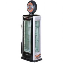 Harley-Davidson Gas Pump Display Case - Winged Bar & Shield